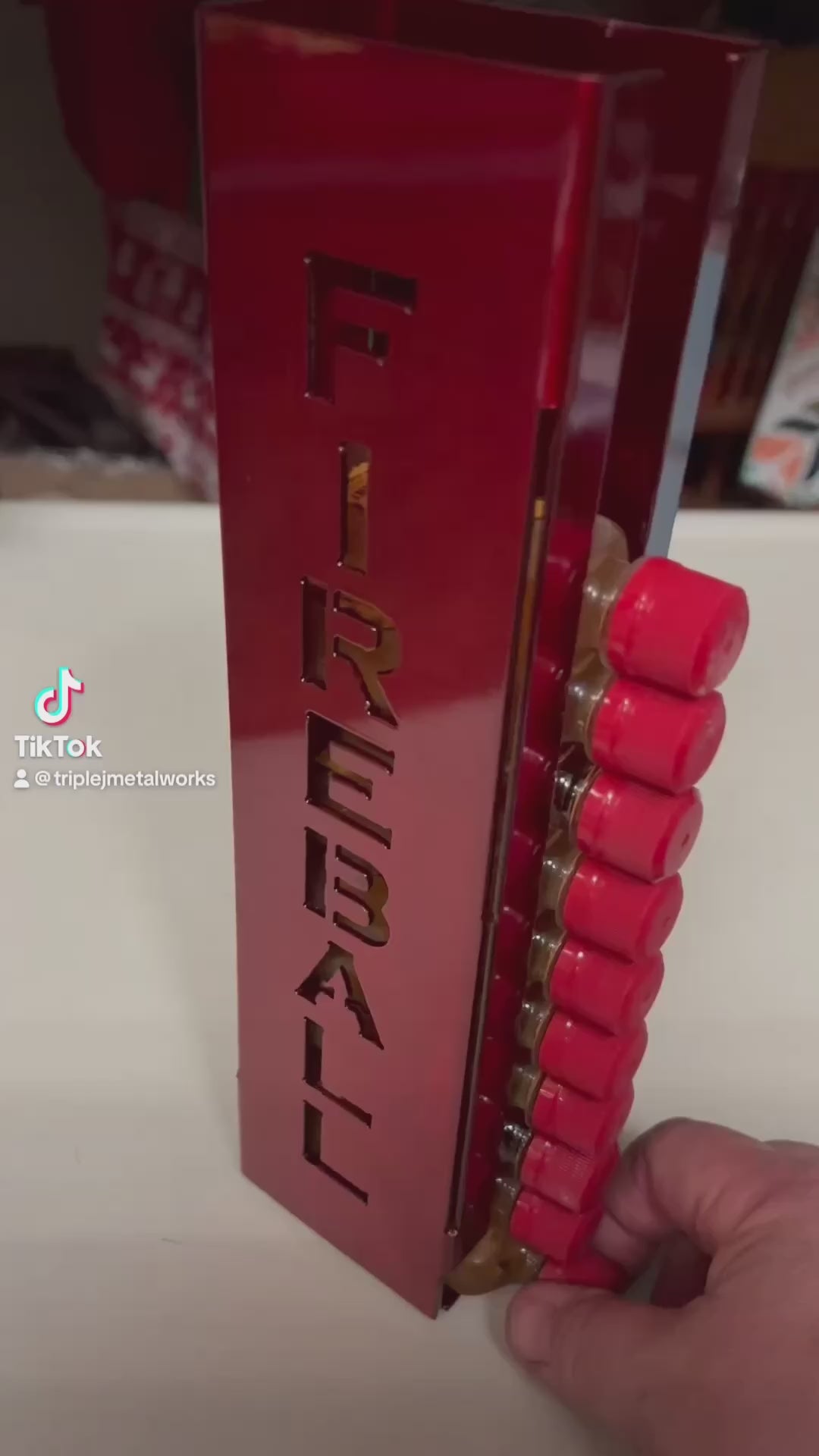 Fireball Mini Bottle Holder – TripleJMetalWorks